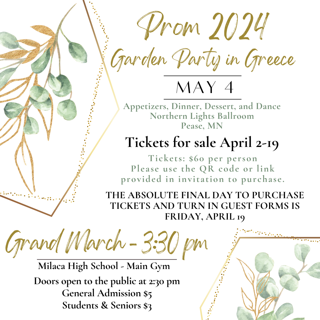 Prom Information - Home-HS - Milaca Public Schools